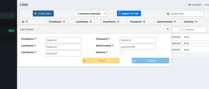 Angularpro Identity User Management With Core Web Api With